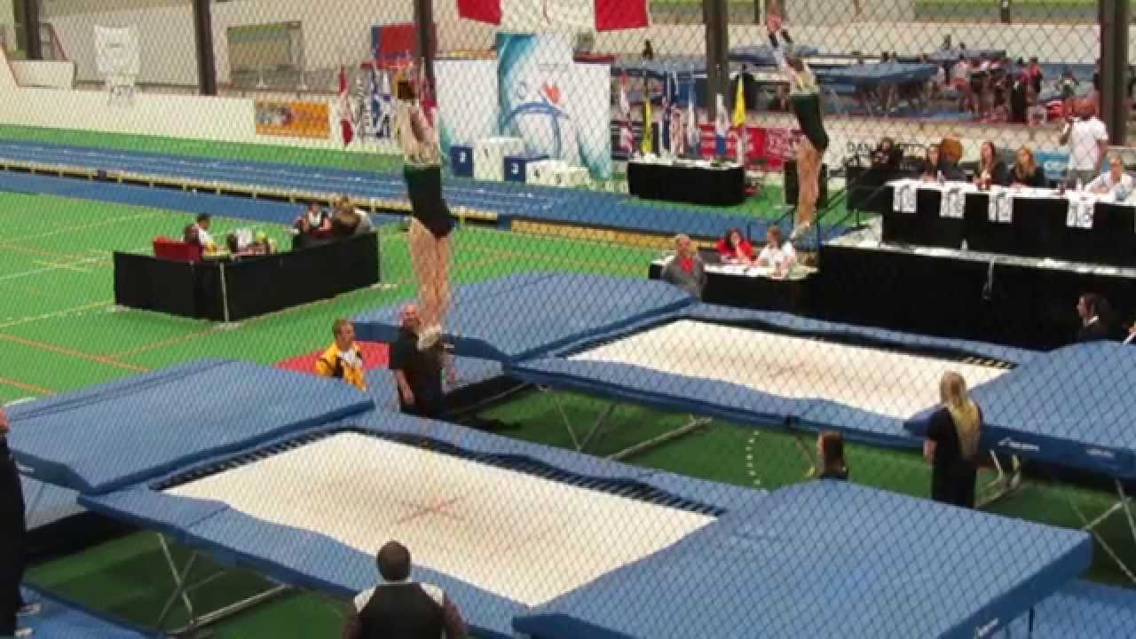 WCC 2014 Synchro Trampoline - Naila & Emily - YouTube