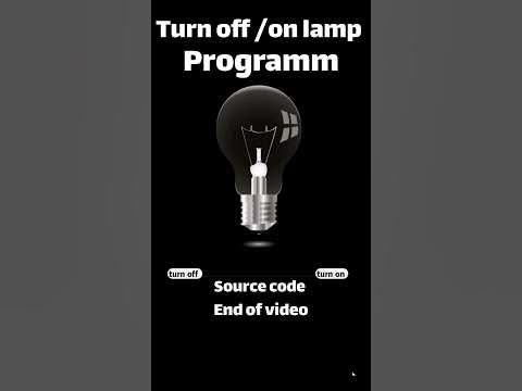 Turn off/on light programm javascript | source code in the end of video #programming #javascript ...