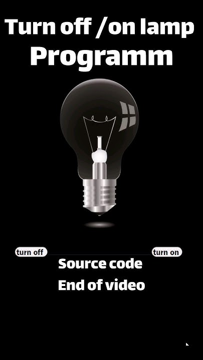 Turn off/on light programm javascript | source code in the end of video #programming #javascript ...
