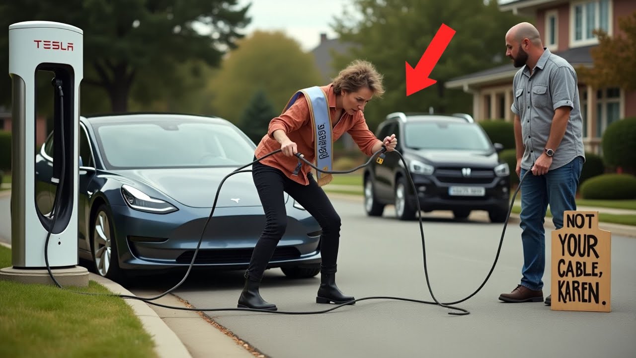 HOA Karen Demanded I Move My Tesla—Didn’t Know It’s a Charging Station ...