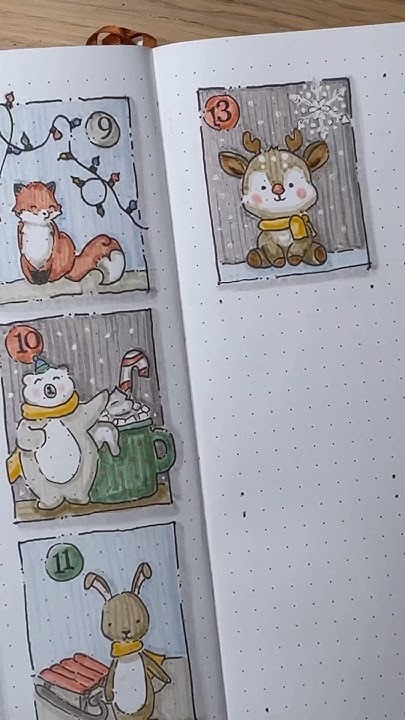 13 Dec doodle of the Day Deer & Snowflake #bulletjournal #christmas # ...
