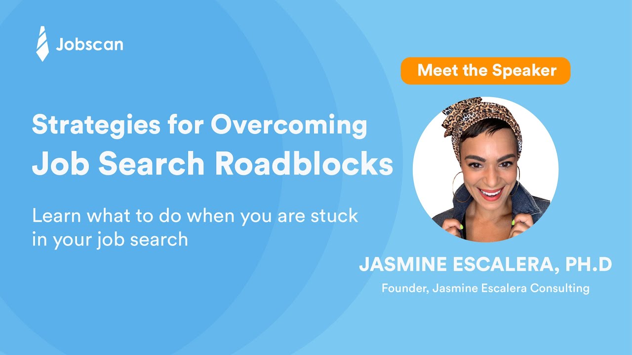 Strategies for Overcoming Job Search Roadblocks - YouTube