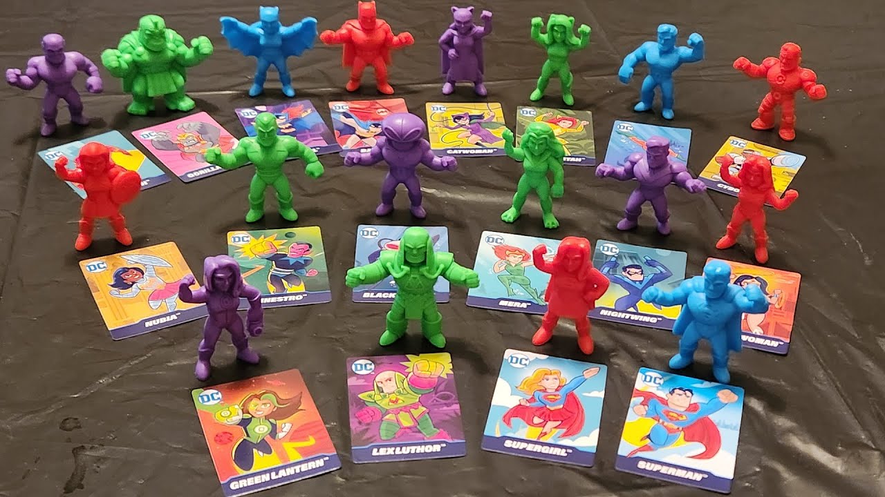 Wendy's DC Super Heroes Kids Meal Toys - YouTube