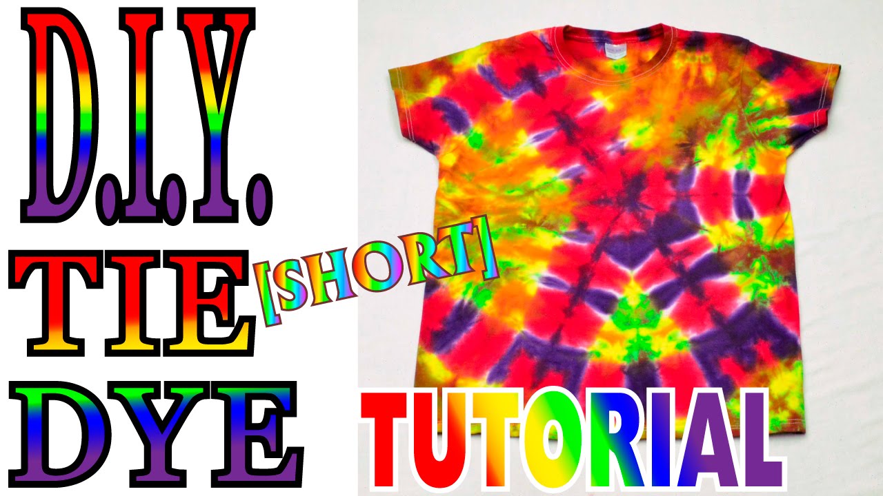 DIY Tie Dye an Off Center Peace Sign [Short Tutorial] #32 - YouTube