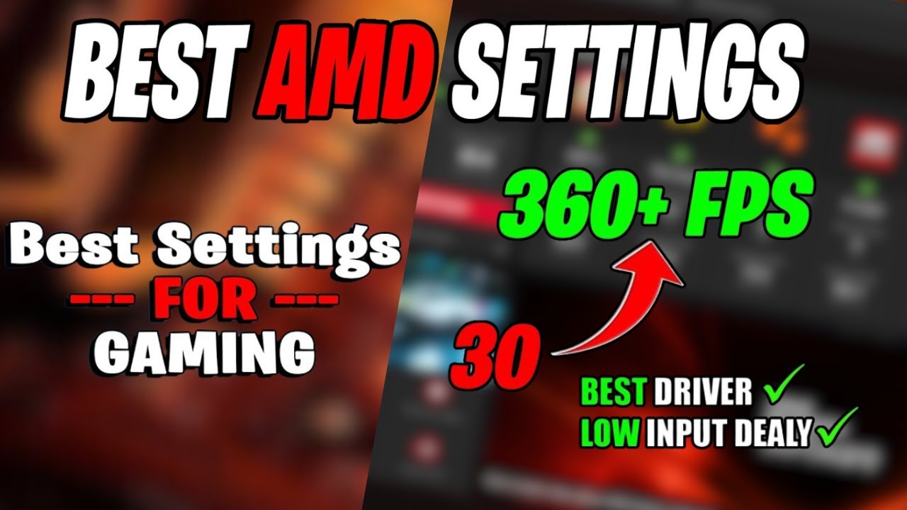 AMD Radeon Software Best Settings For Gaming / Boost FPS and Fix LAG ...