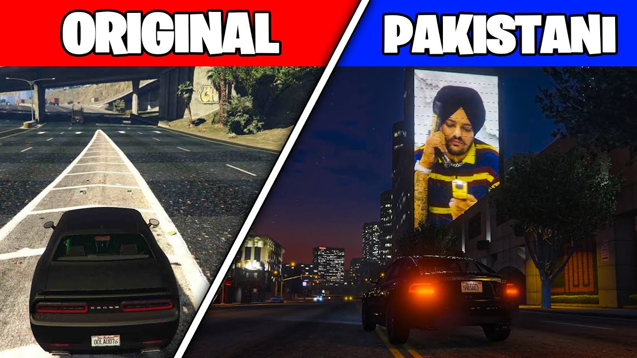 i installed top 10 pakistani mods in gta5 (real vs Pakistani)||gta5mods ...