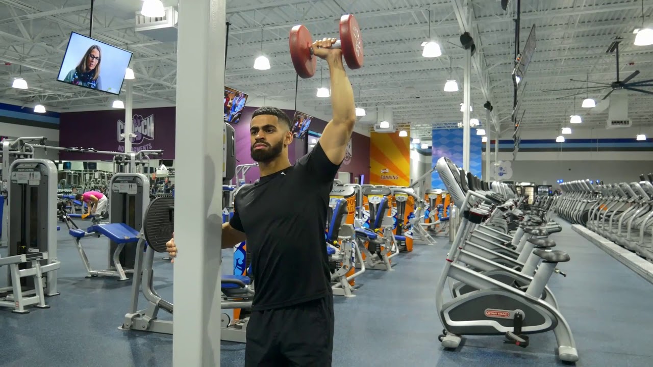 Standing Single Arm Shoulder Press - YouTube