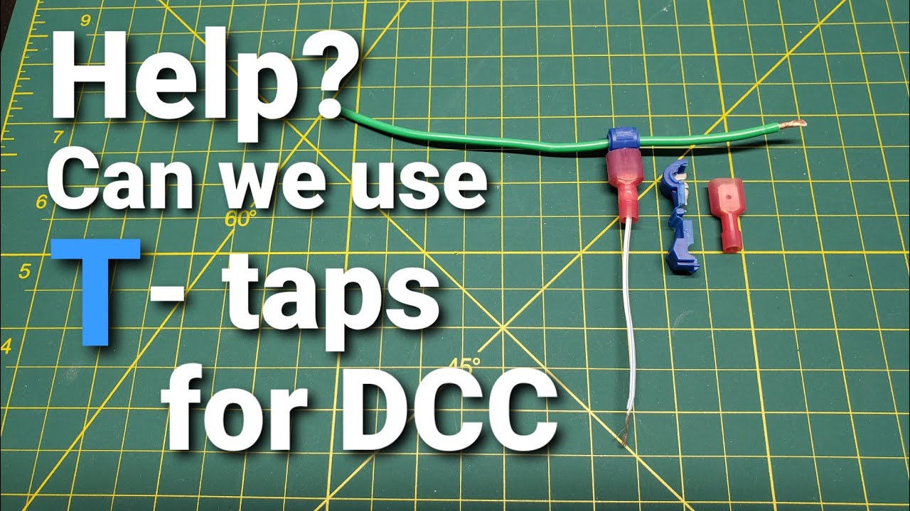 T -taps experiment for model railroad layout feeder wire. - YouTube