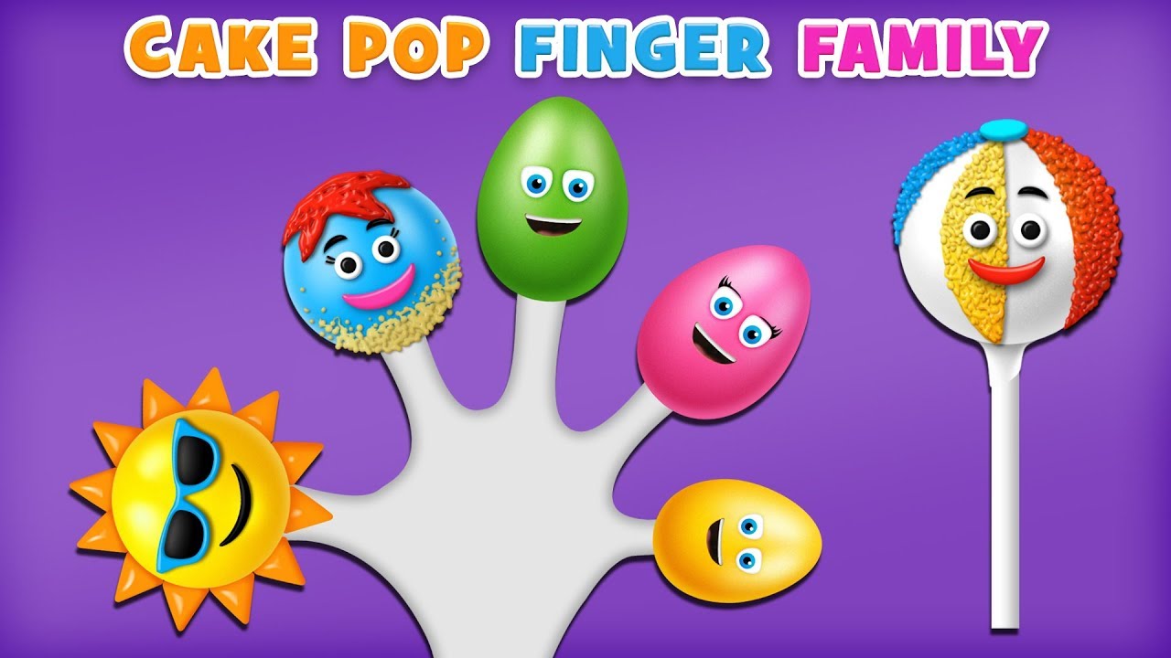Fun Cake Pop Finger Family with Surprise Eggs - YouTube