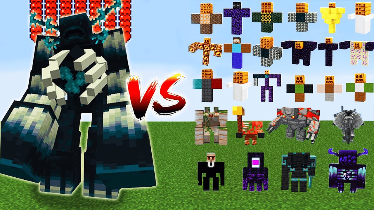 Mutant WARDEN vs All Bosses - Minecraft Mob Battle - YouTube
