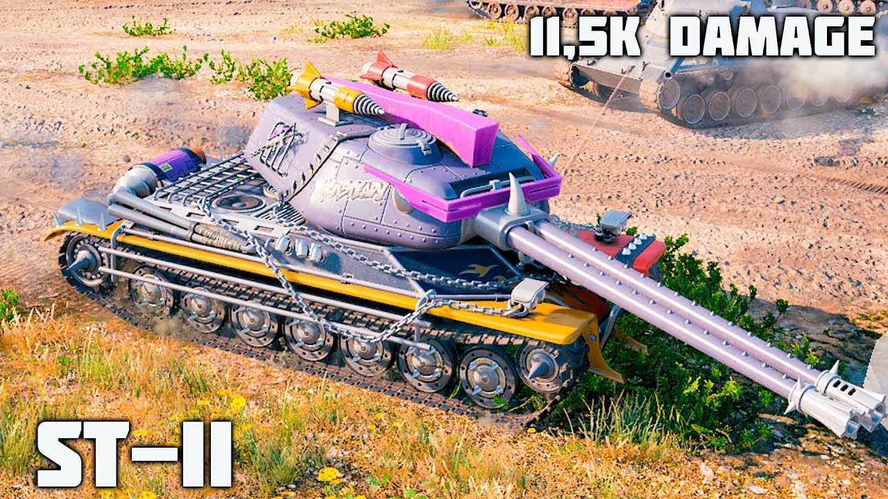 ST-II WoT – 8Kills, 11,5K Damage - YouTube