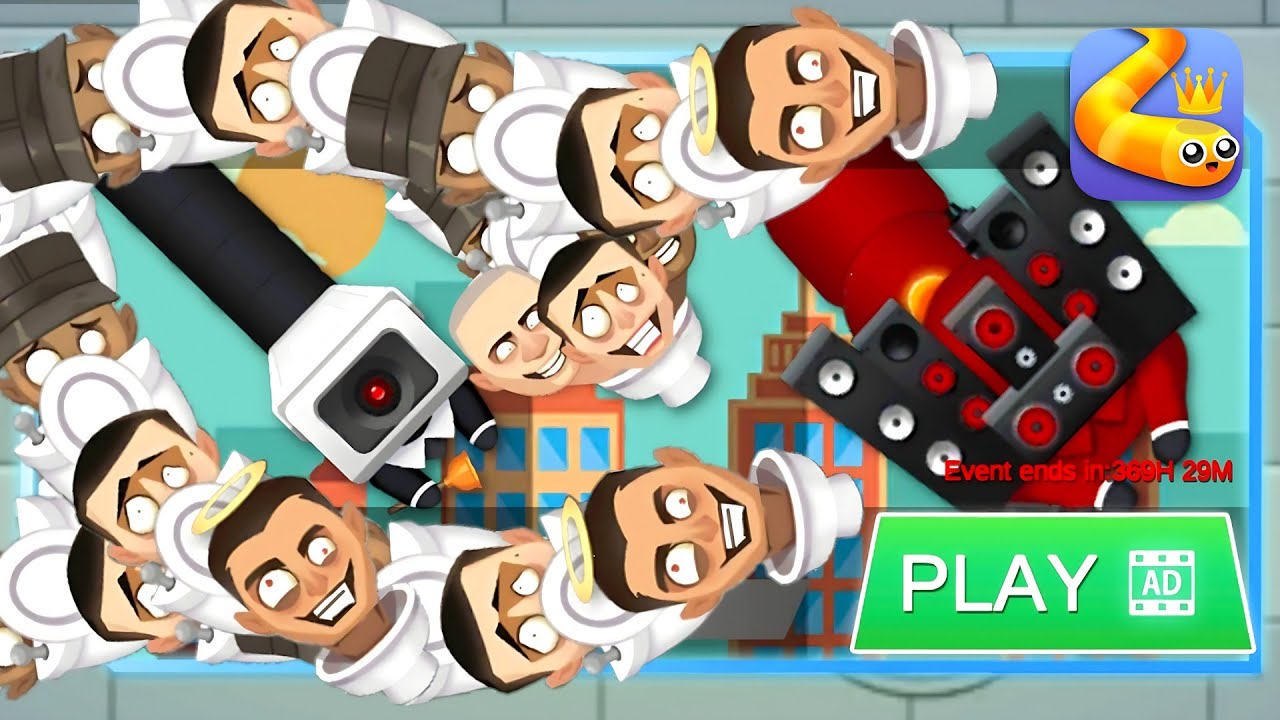 Snack snake.io fun worm Game new event toilet vs monitor online ...