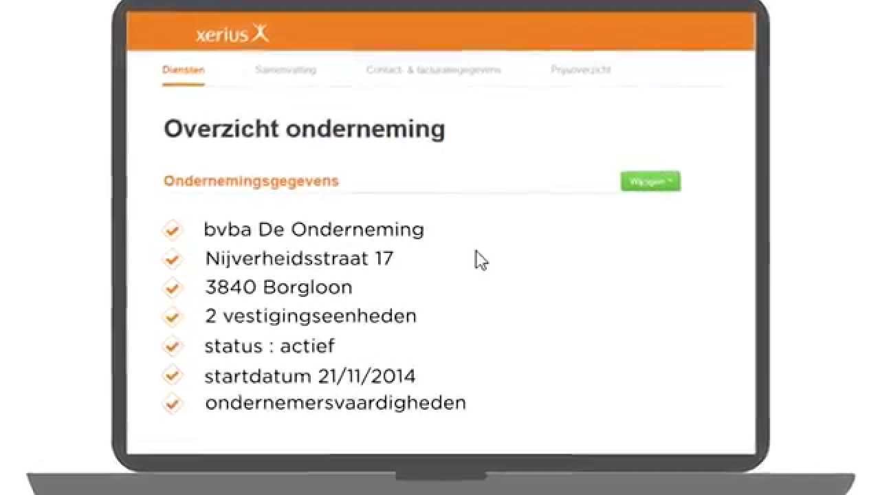 De nieuwe toepassing van het Xerius Ondernemingsloket - YouTube