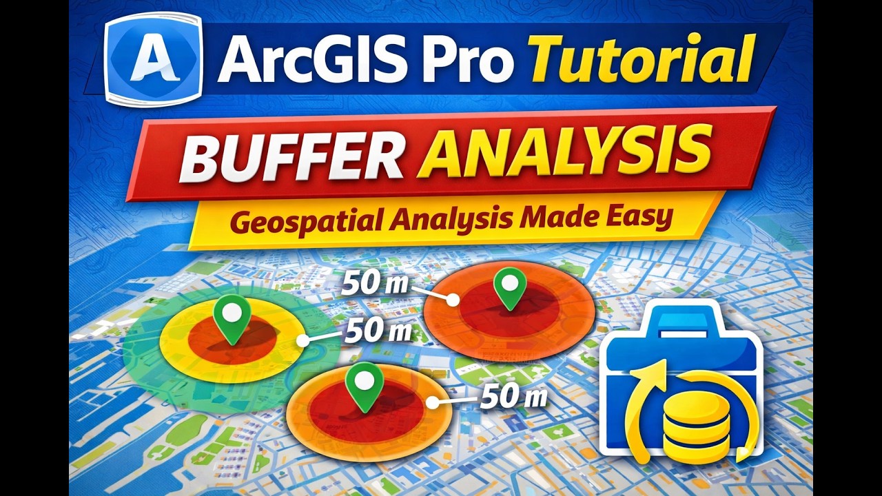 ArcGIS Pro Buffer Analysis Tutorial | Create Buffers Step-by-Step (GIS ...