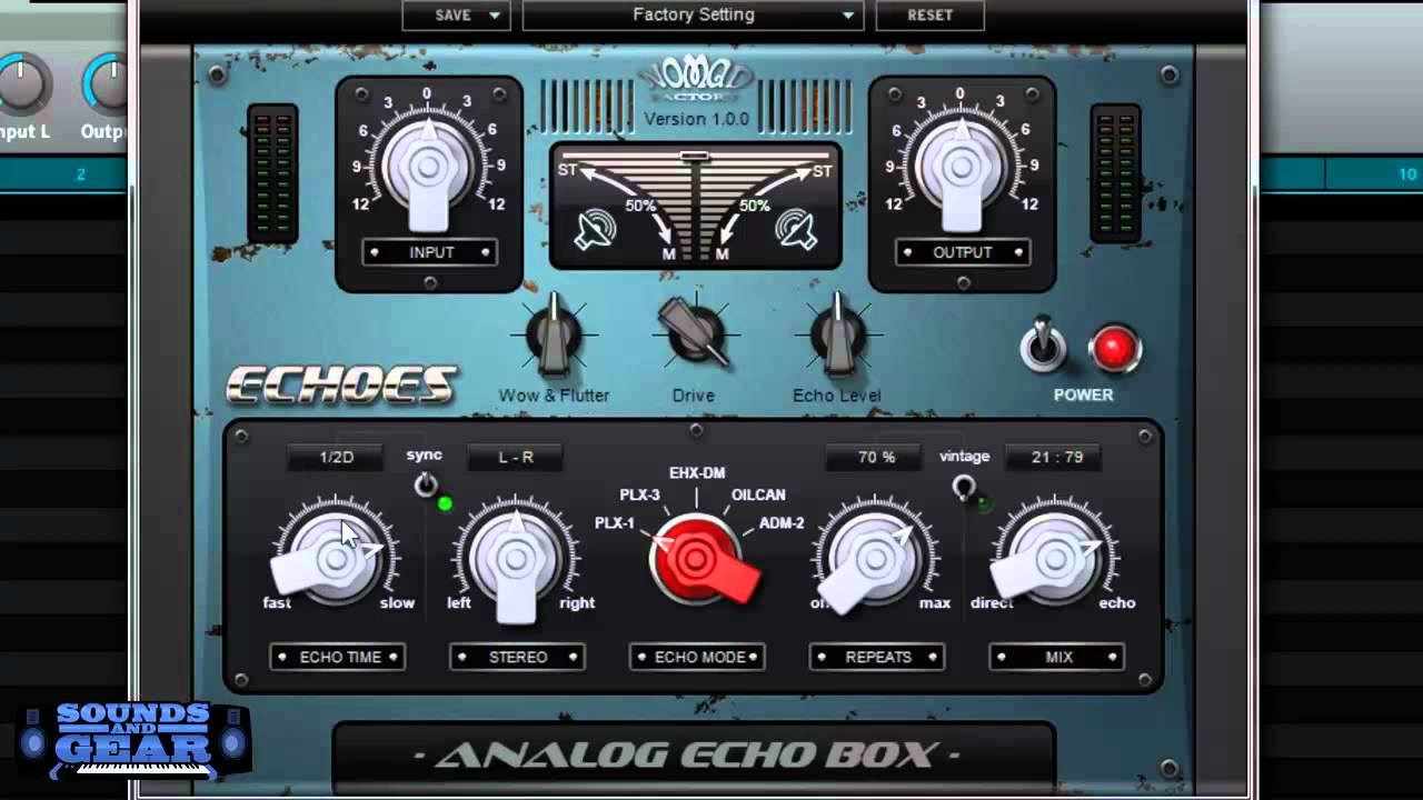 Nomad Factory ECHOES Analog Delay plugin review - YouTube