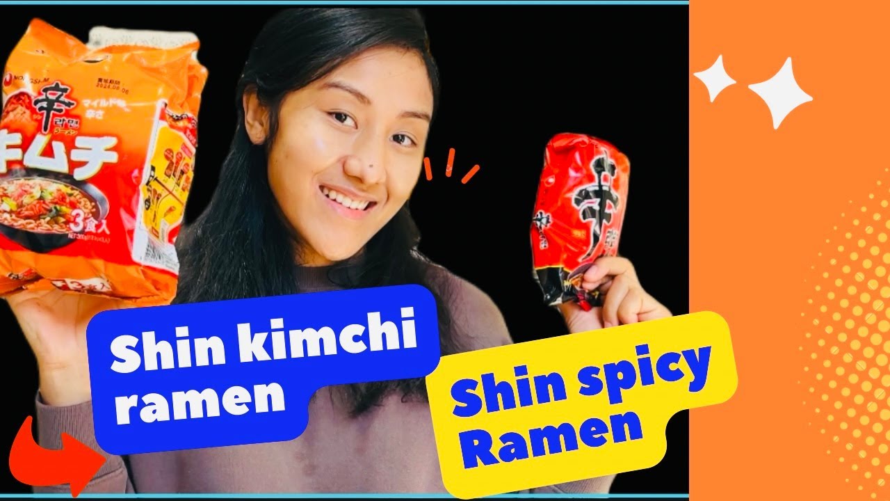 viral tiktok spicy shin🥵ramen🌶️🌶️ & shin ramyun kimchi review🍜 ...