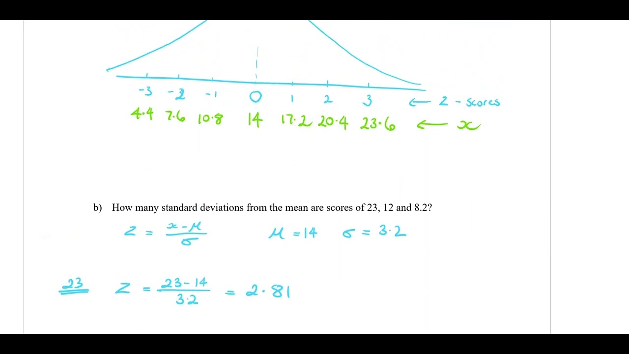 Yr 12 Data 10 - General normal distributions - YouTube
