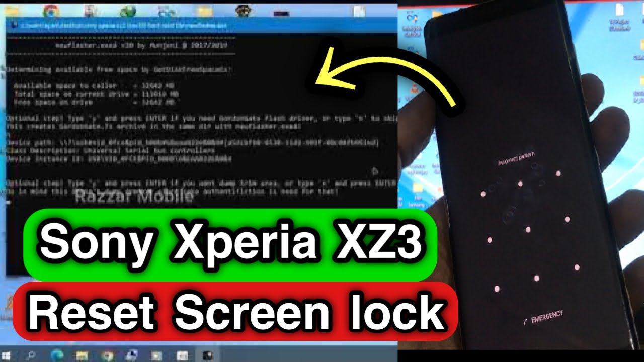 Screen Lock Reset Sony Xperia XZ3 SOV39 | How to reset Xperia XZ3 ...