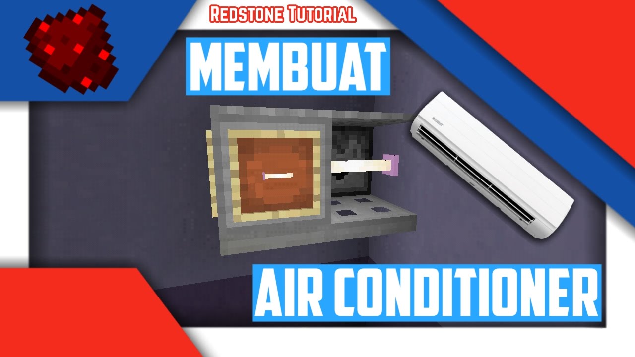 Minecraft PE Redstone Tutorial : Cara Membuat Air Conditioner / AC ...