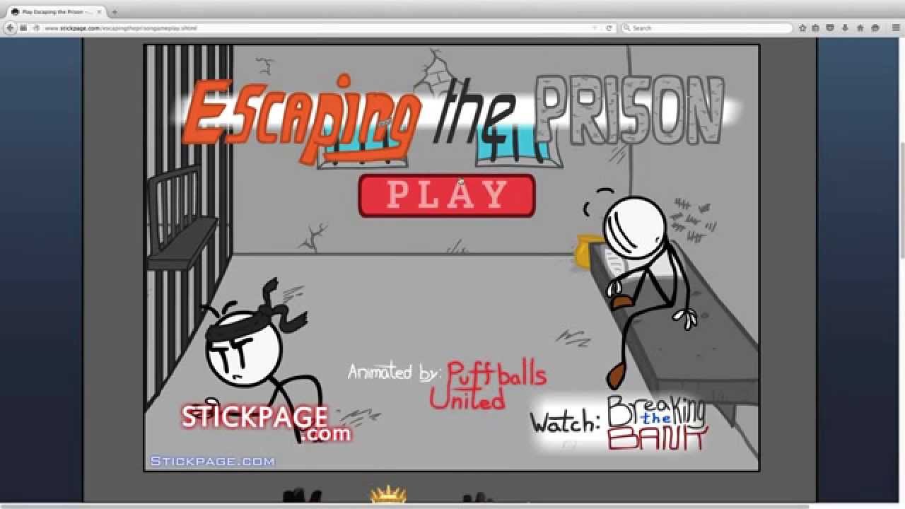 Escaping the prison (Stick Figure Games Episode #2) - YouTube