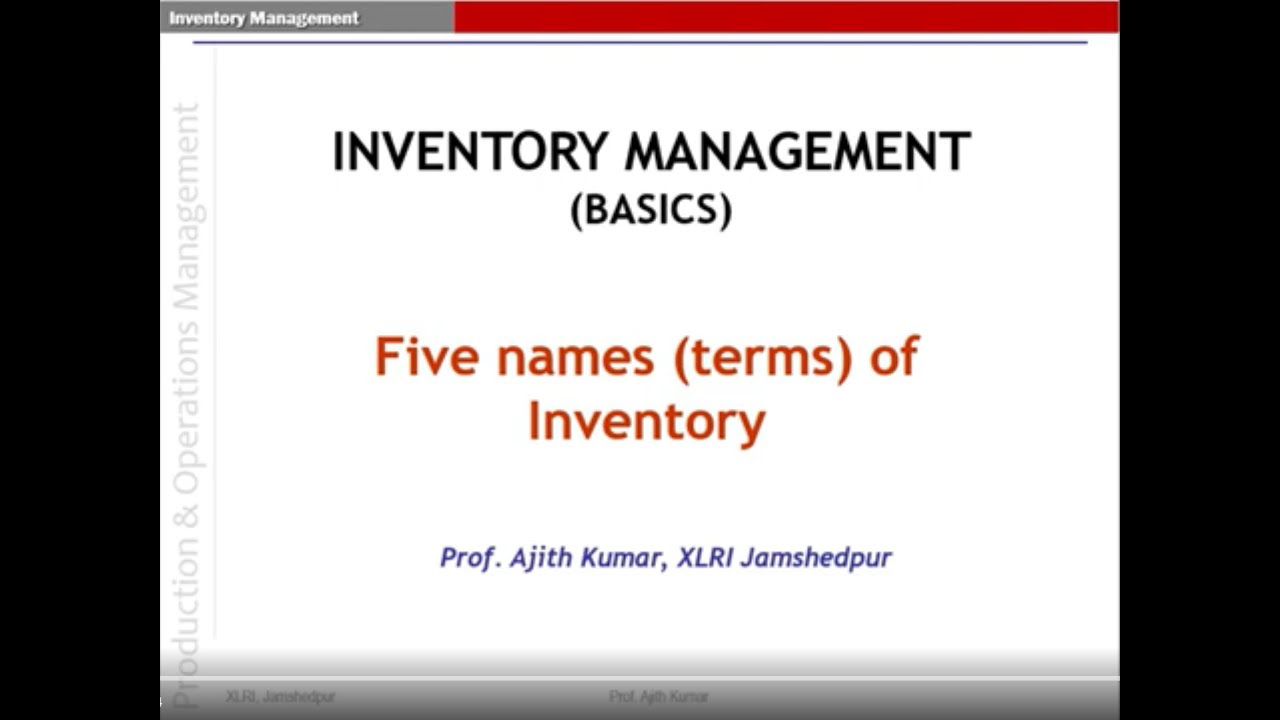 INVENTORY BASICS 2 FIVE NAMES OF INVENTORY YouTube inventory-basics-2-five-names-of-inventory-youtube