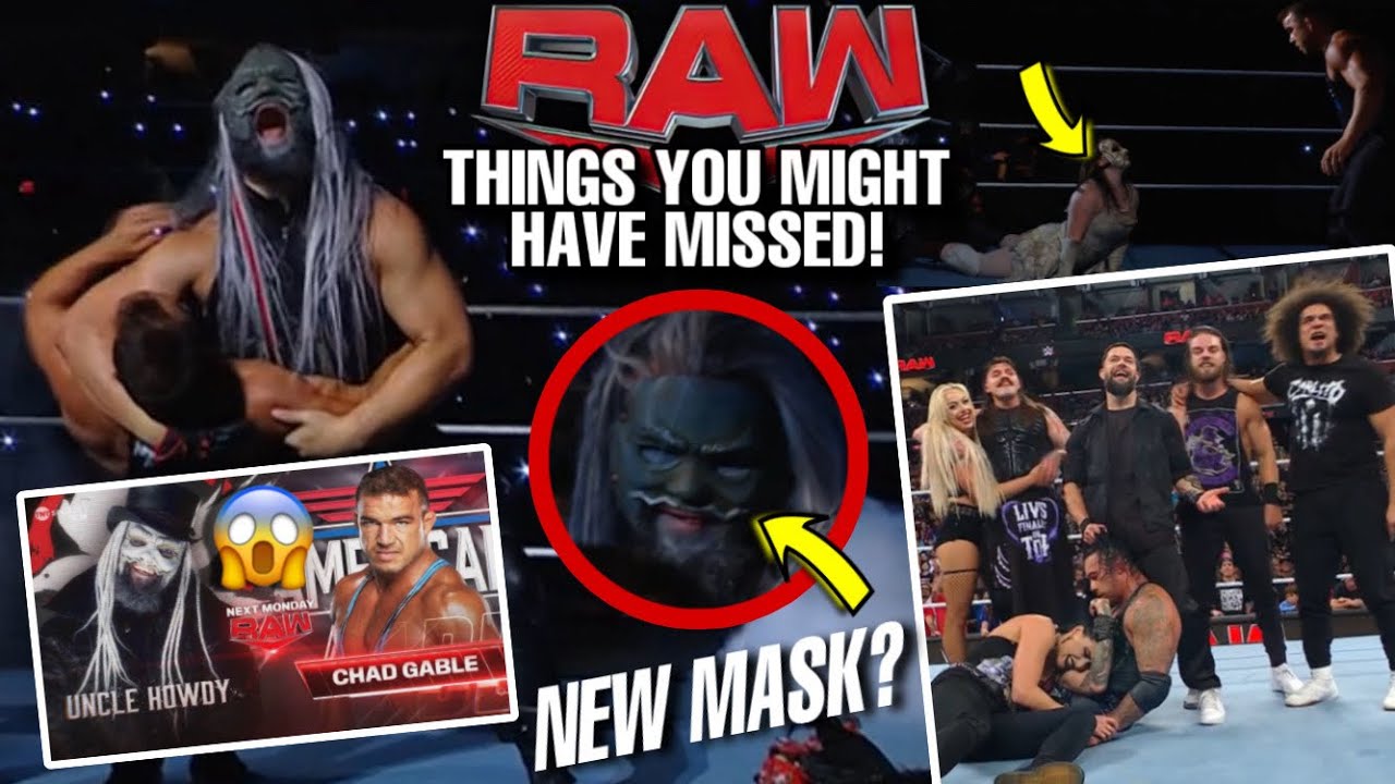 UNCLE HOWDY NEW MASK! HOWDY VS GABLE NEXT WEEK! WYATT SICKS ATTACK ...