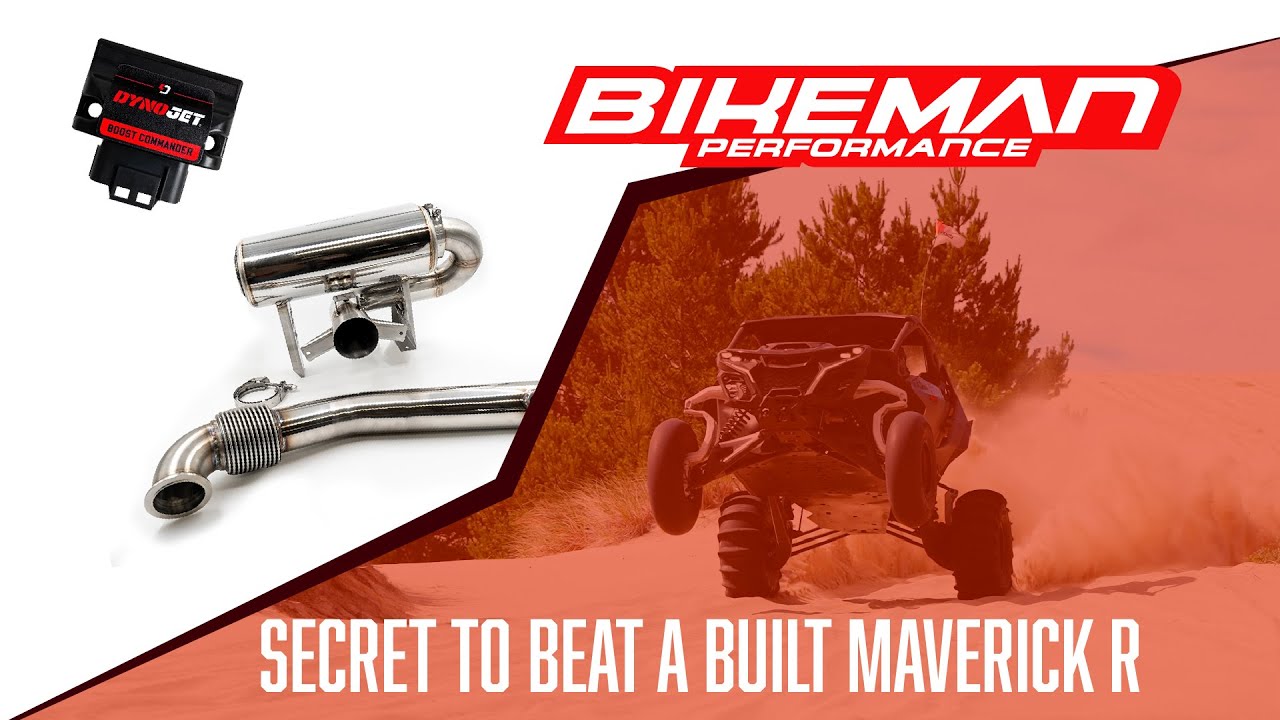Can Am Maverick R Exhaust and Boost Commander upgrade / Bikeman ...