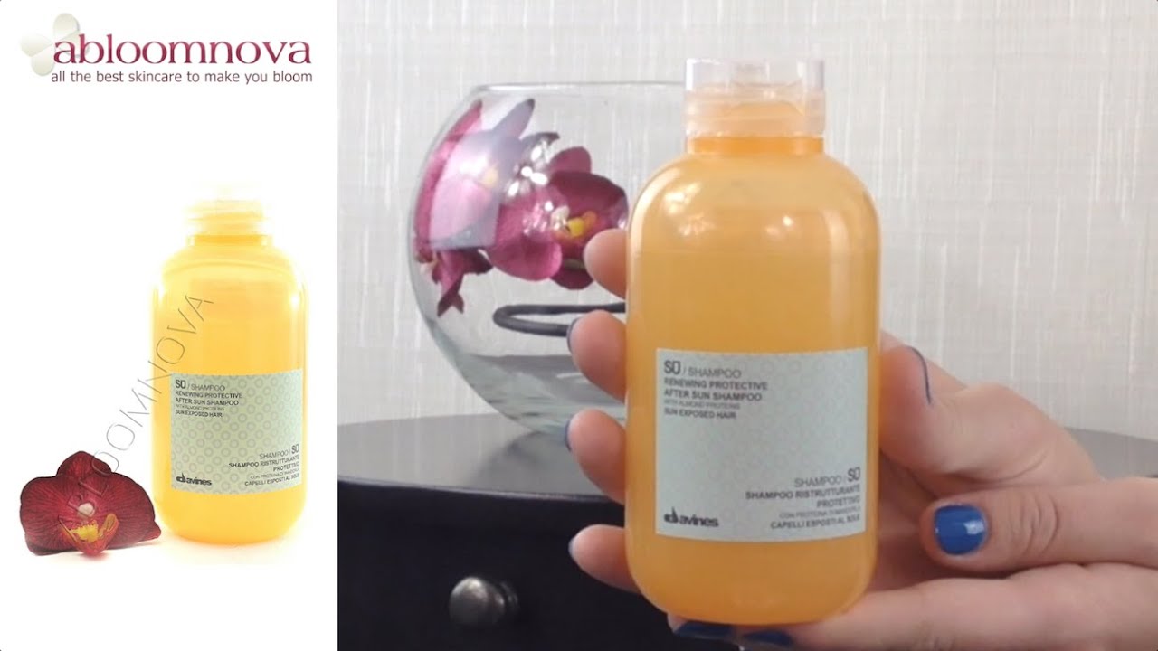 Davines SU / Renewing Protective After Sun Shampoo - YouTube