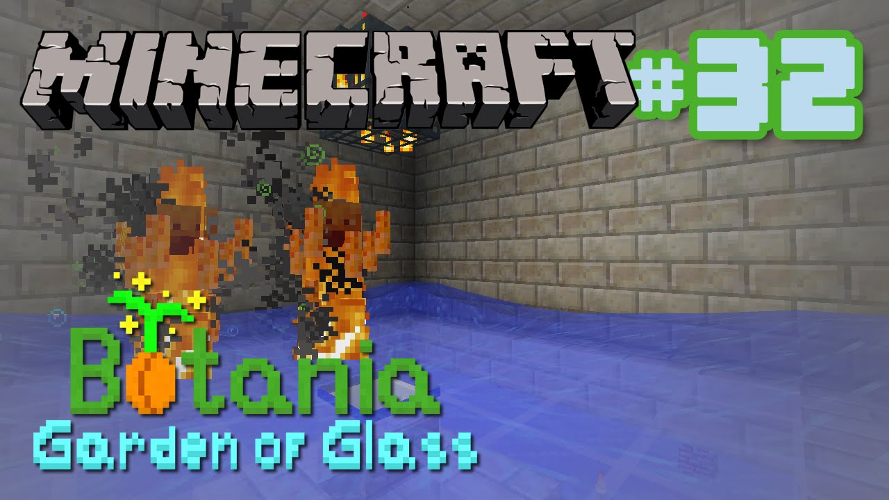 Botania Garden of Glass - Ep 32 - Blaze Farm in the Sky - YouTube