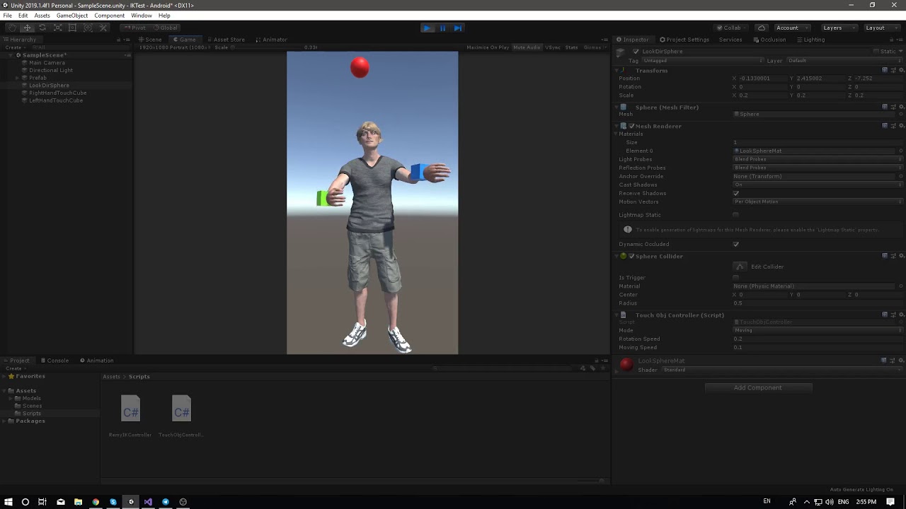 IK unity basic test - YouTube
