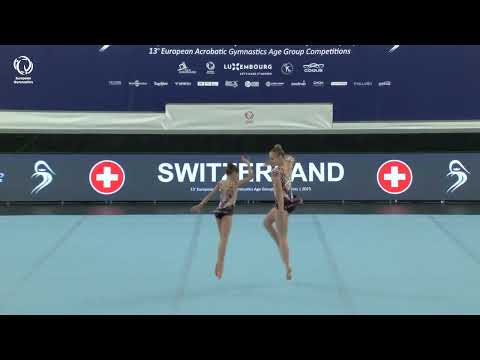 Schlaepfer & Baumann (SUI) - 2025 European Age Group bronze medallists, Pre Youth Women's Pairs
