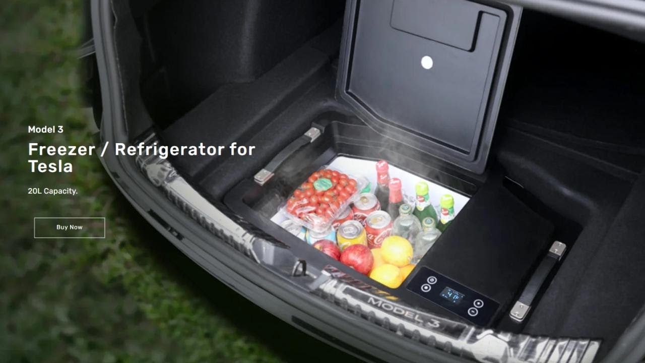 Tesla Model 3 Sub Trunk Drop In Refrigerator : Freezer 22 Quart ...