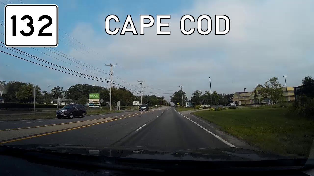 Massachusetts Route 132 in Barnstable Cape Cod - YouTube