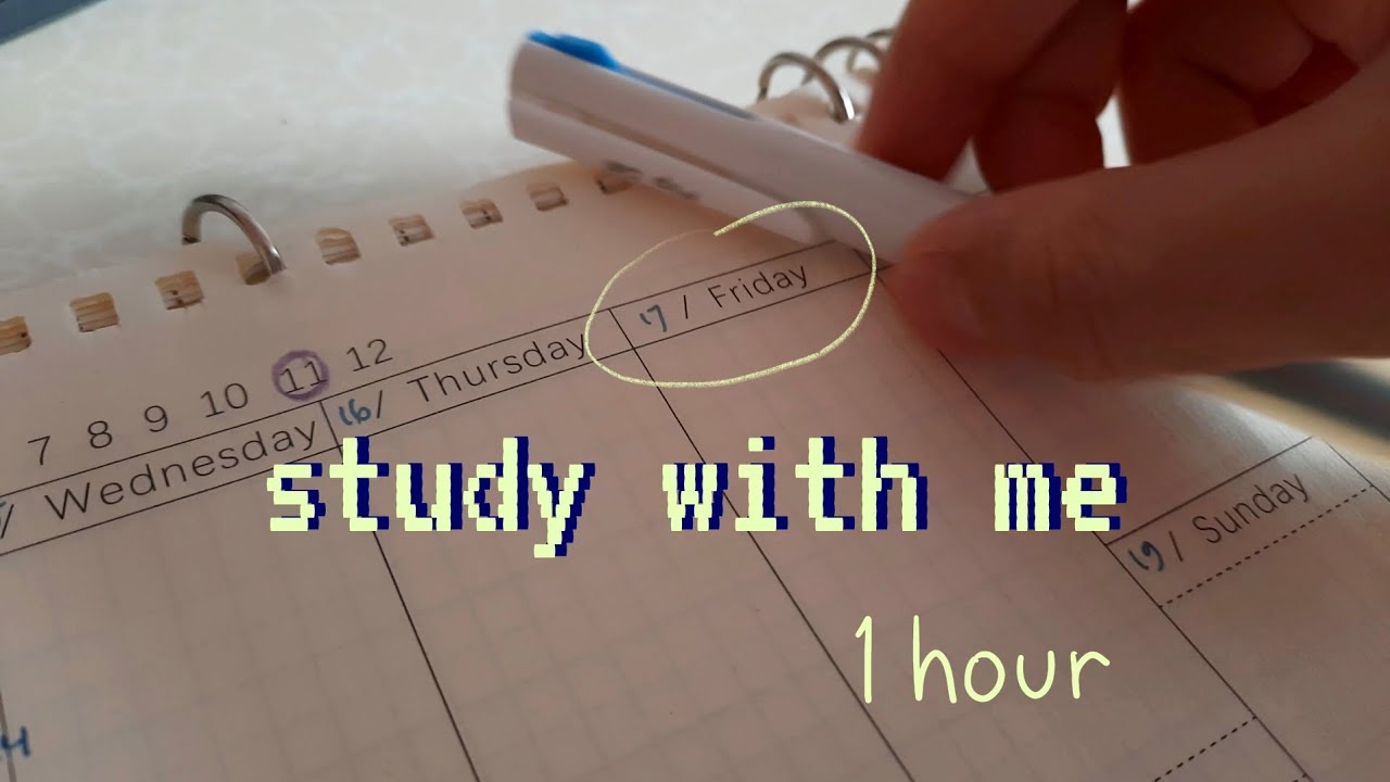 Study with me 1 hour asmr and background music recording study videos ...