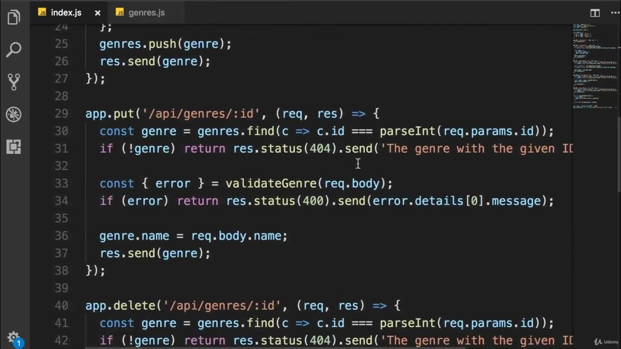 Node.js #63 - Project- Restructure the App (read desc) [By Mosh Hamedani] - YouTube