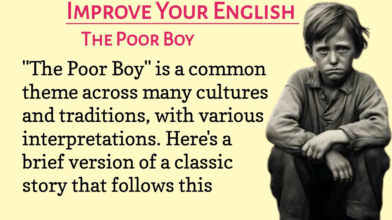 Learn English Story | The Poor Boy | EngliScope | English Learning ...