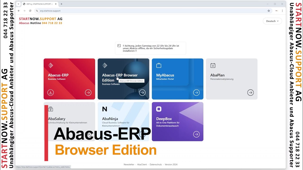 Abacus-ERP Browser Edition - YouTube