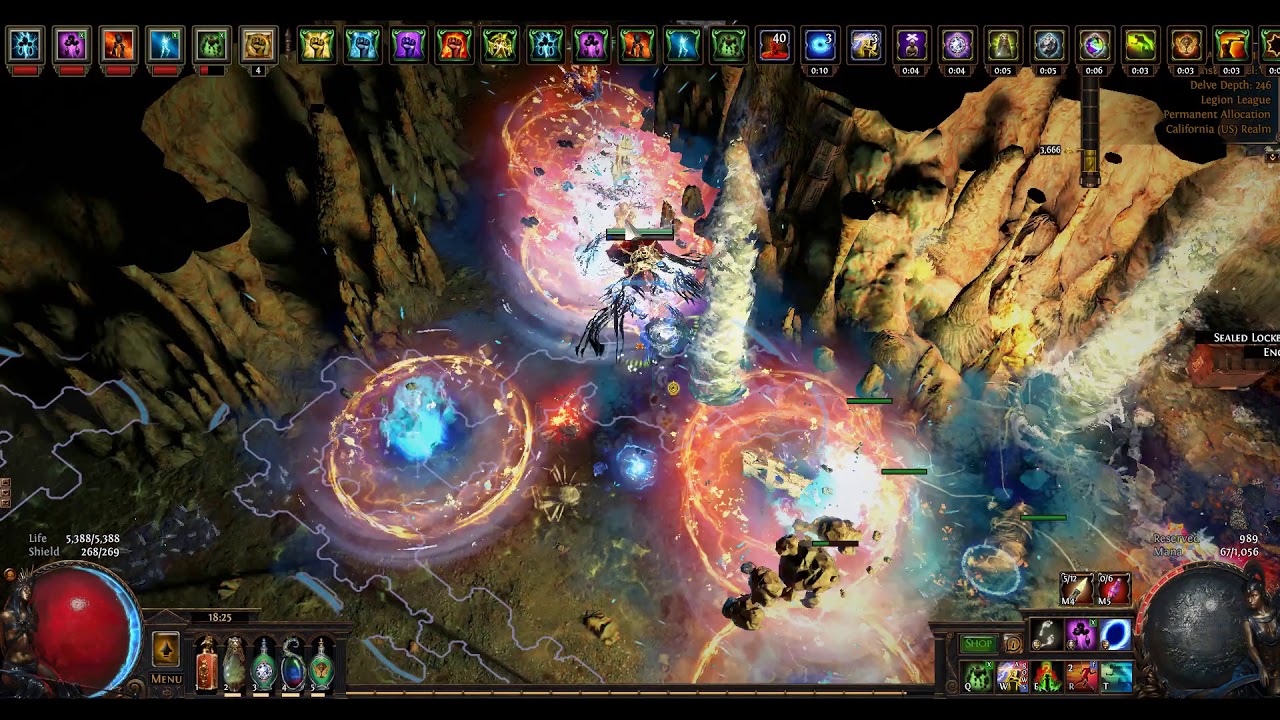 【Path of Exile】Static Strike Elementalist【3.7】 - YouTube