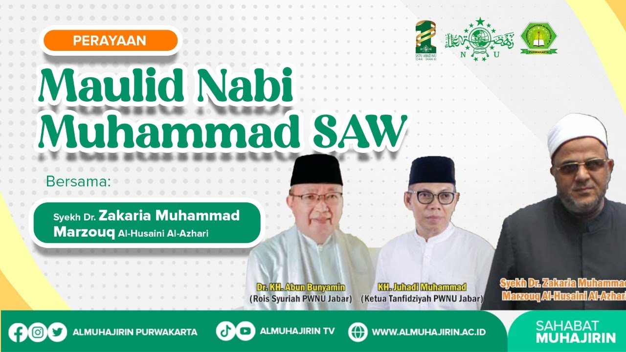 🔴 Perayaann Maulid Nabi Muhammad SAW Bersama Syekh Zakaria Muhammad Marzouq Al-Husaini Al-Azhari ...
