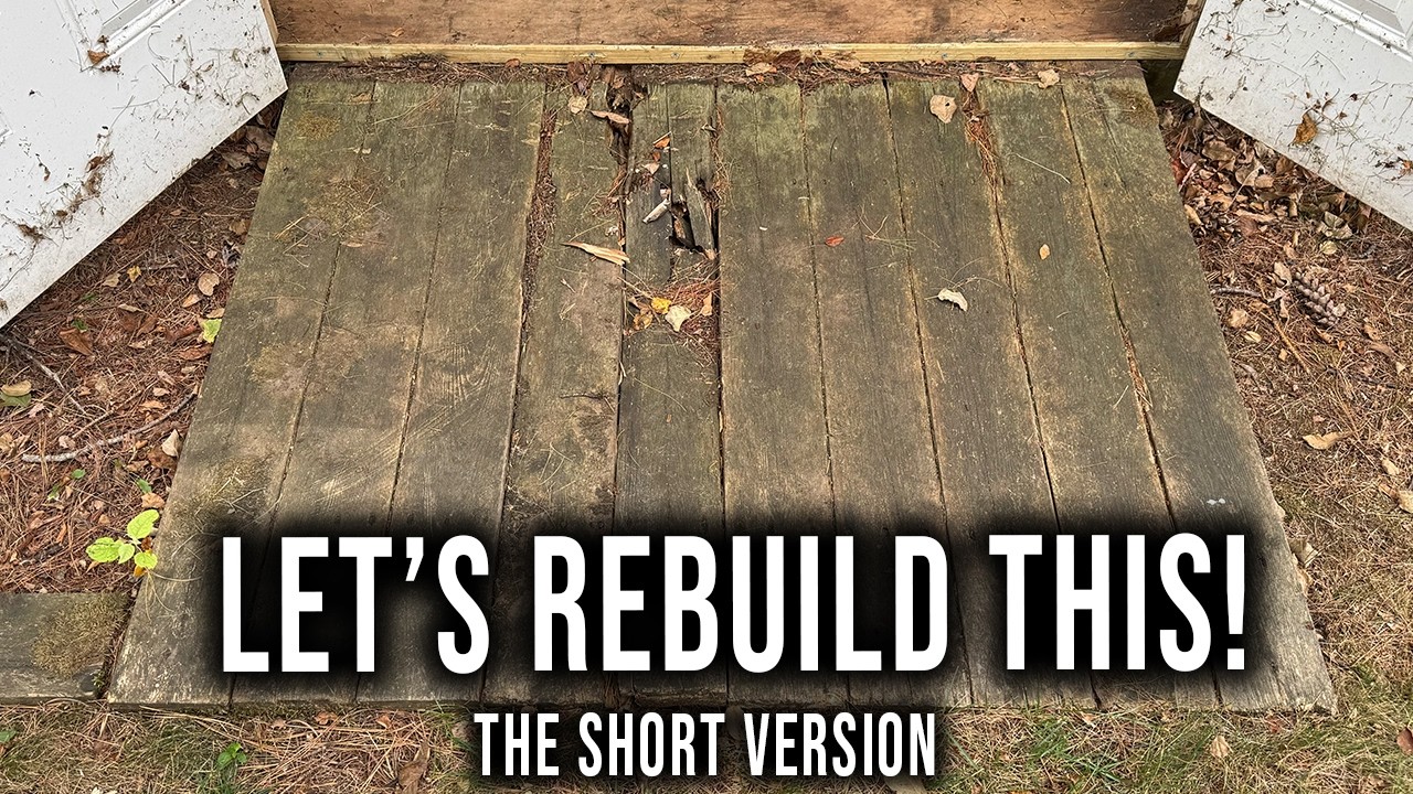 Rotted Shed Ramp and Frame REBUILD | The Short Version - YouTube