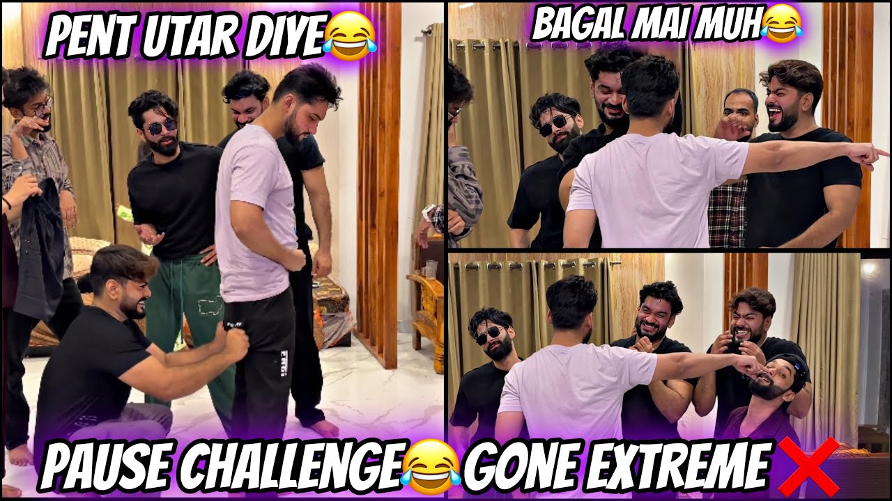 Pause Challenge With Family & Friends😂| Gone Extreme | Challenge Game😎 ...