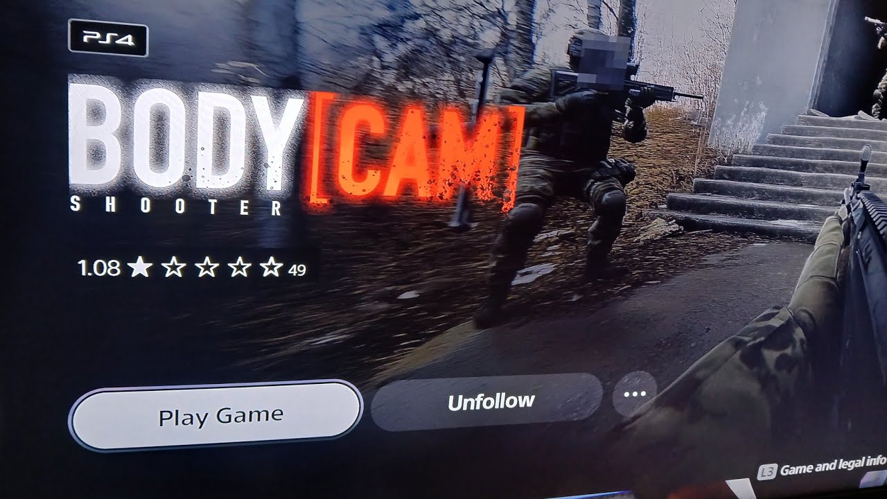 New Bodycam Shooter PS4/PS5 hit playstation store - YouTube