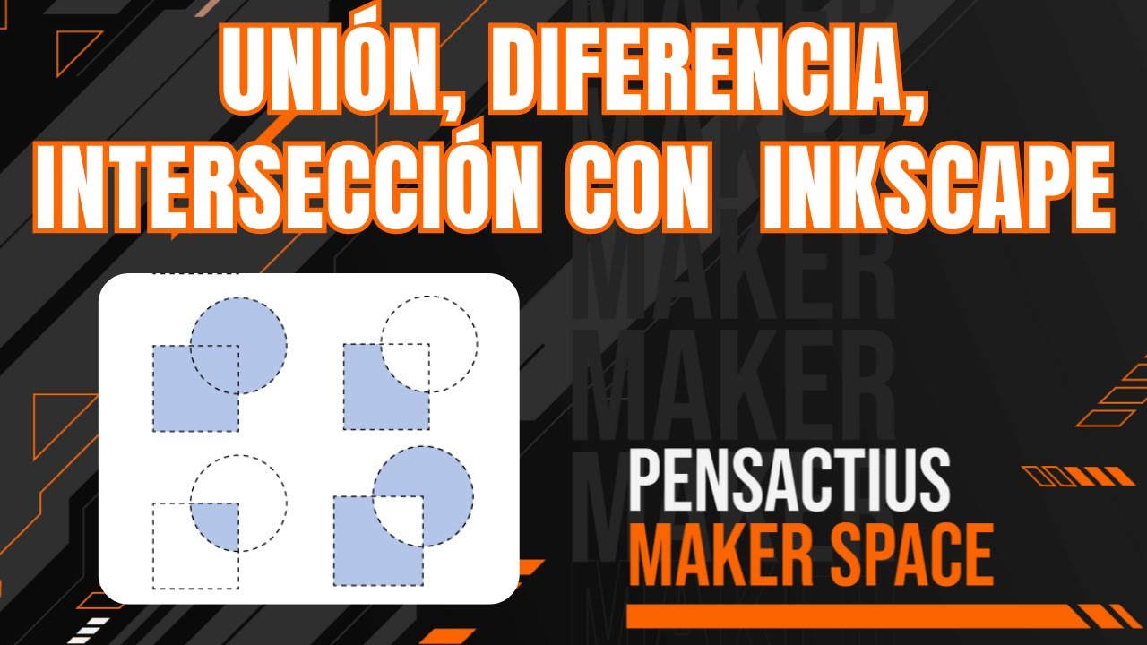 Unión, diferencia, intersección y exclusión con Inkscape - YouTube