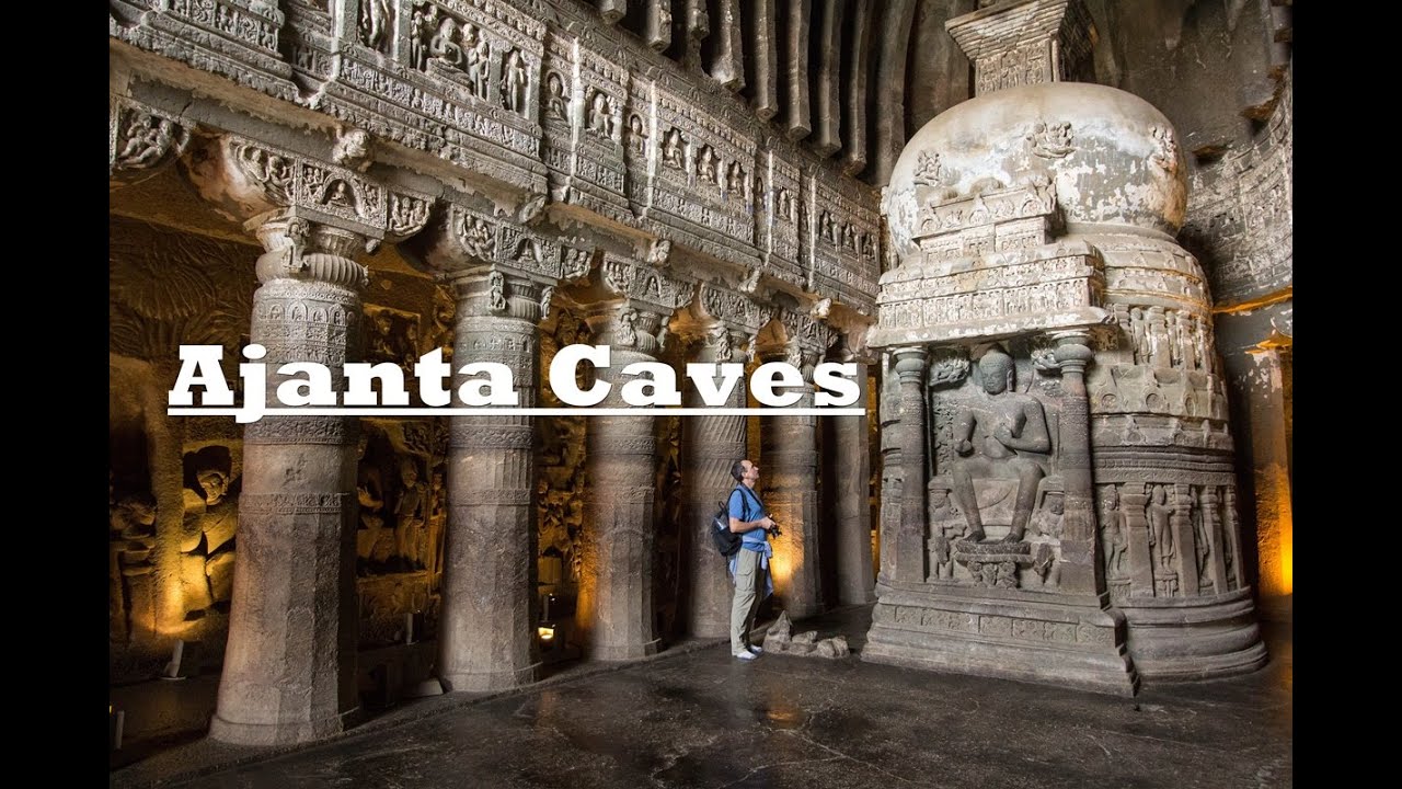 Ajanta Caves - Rock Cut Buddhist Temples - Maharashtra India 2016 - YouTube