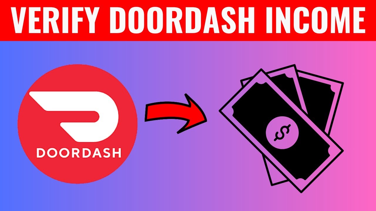 How To Verify Doordash Income - YouTube