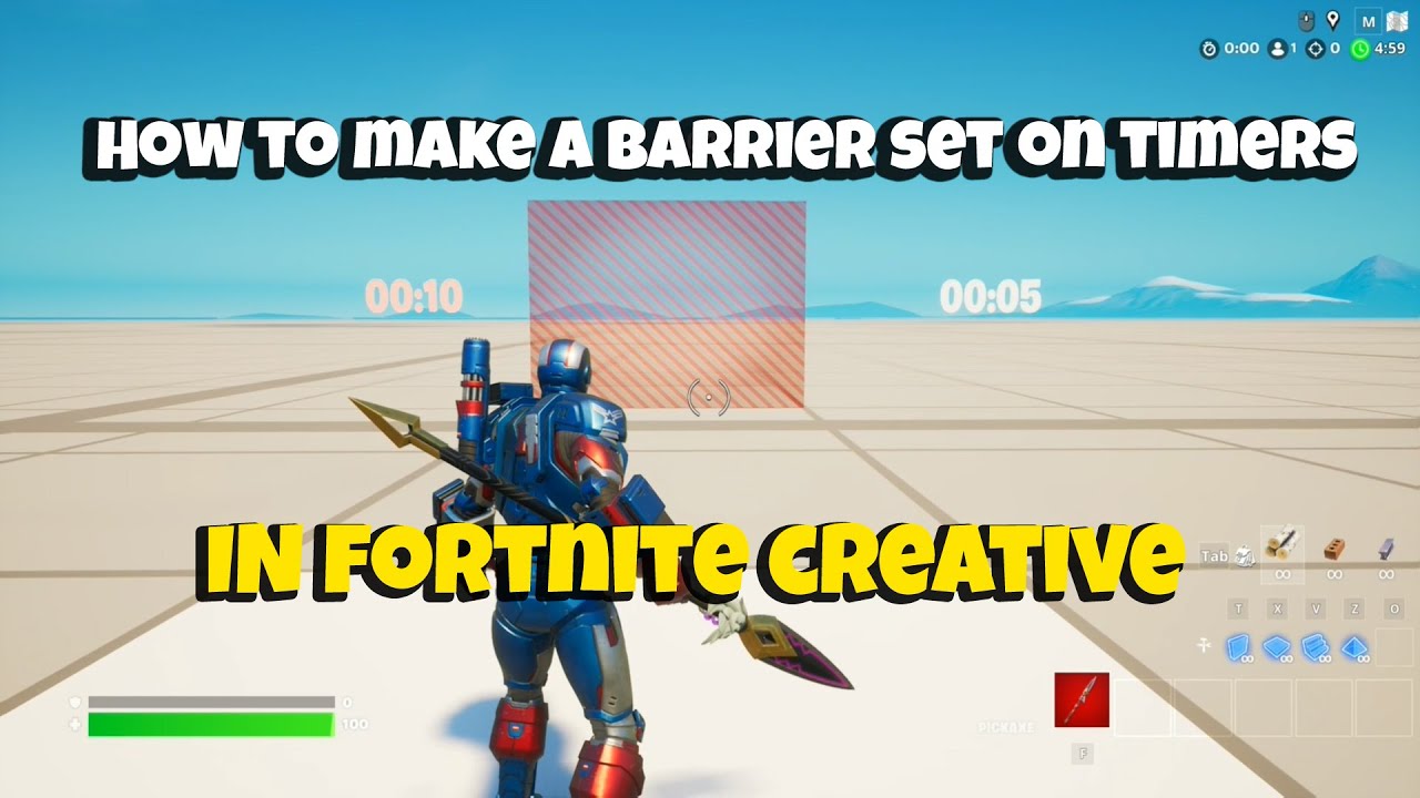 How To Make A Barrier Set On Timers In Fortnite Creative - YouTube