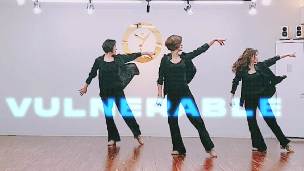[블라썸라인댄스]Vulnerable-Line dance #정현미샘 #전은혜샘 - YouTube