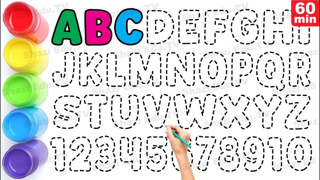 Learn ABCD - Kids Tracing & Coloring Fun | 1 Hours - YouTube