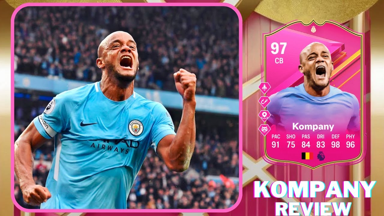 ¿EL MEJOR CENTRAL PREMIER? Vincent Kompany 97 FUTTIES HERO Review EA FC ...