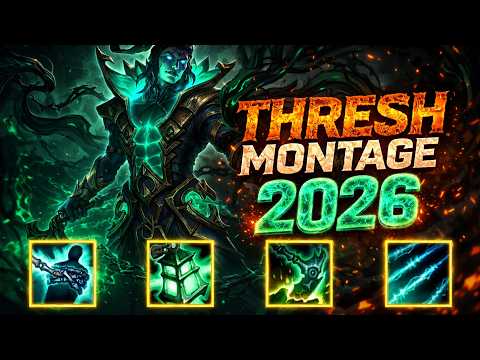 Thresh Montage Part 21 – Flash Hooks, Hexflash Plays & Crazy Wall Hooks 🪝🔥 #thresh #lolmontage
